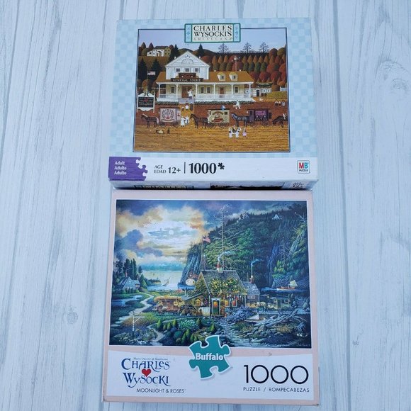 Charles Wysocki | Games | Charles Wysocki Puzzles Lot Of 2 Storin Up ...